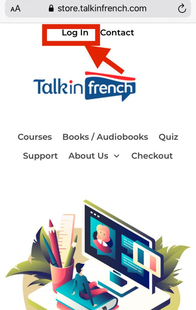 support profile mobile - Talk in French