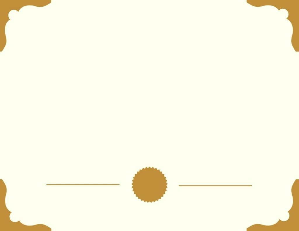 Cream with Brown Borders Academic Certificate (2) - Talk in French